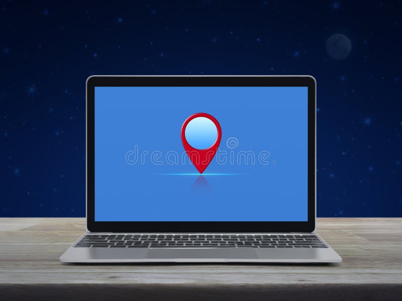 Technology Map Pointer Navigation Online Concept Stock Image - Image of ...