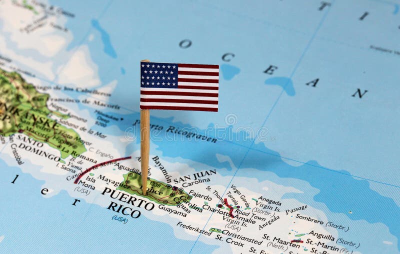 Map with Pin Point of Puerto Rico Stock Image - Image of dominican ... Map with Pin Point of Puerto Rico Stock Image - Image of dominican ...