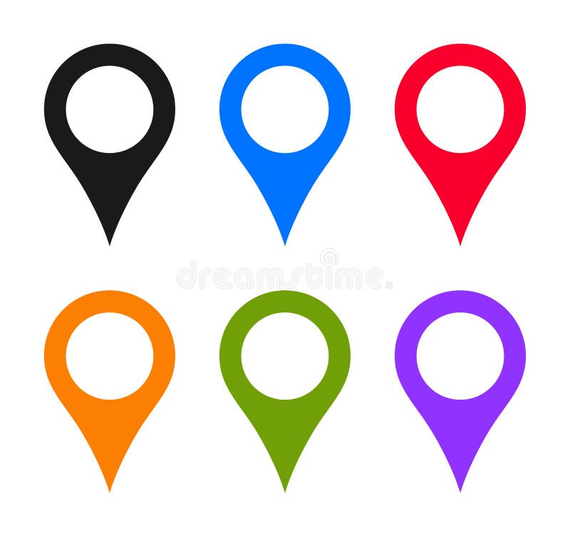 Vector Pointer Map Pin Navigation. You are Here Sign Stock Vector ...