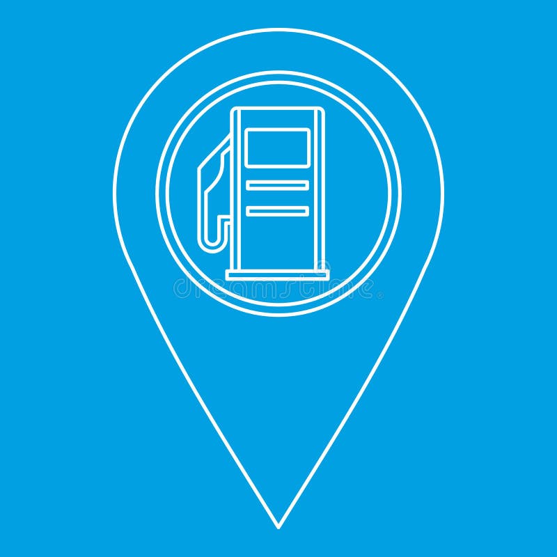 Gas Station Icon Map Pointer Stock Illustrations – 1,687 Gas Station ...