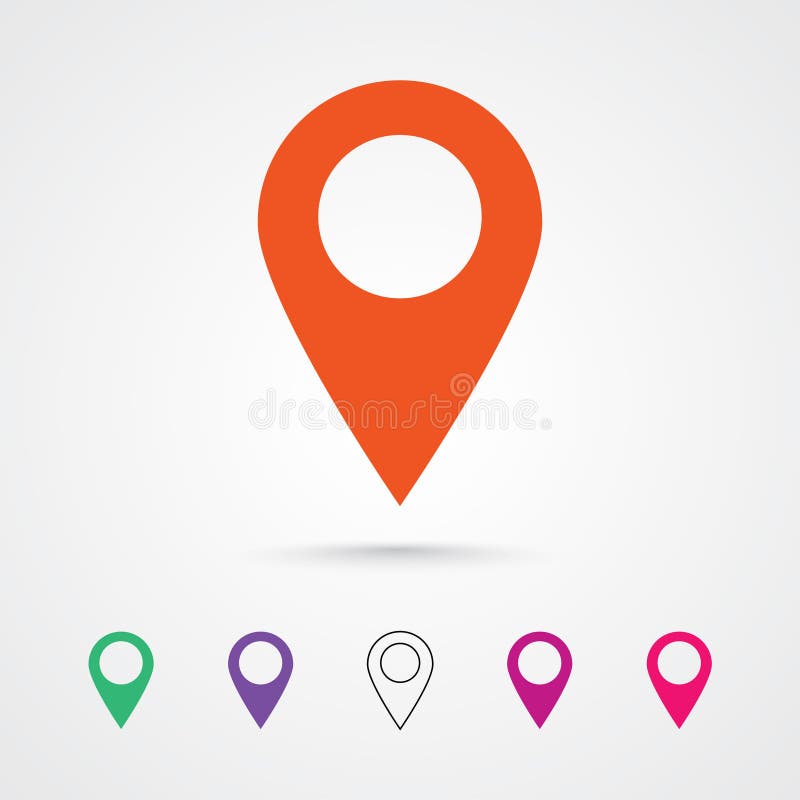 Map Pin Pointer Vector Set Symbol Isolated Clipart Stock Vector ...