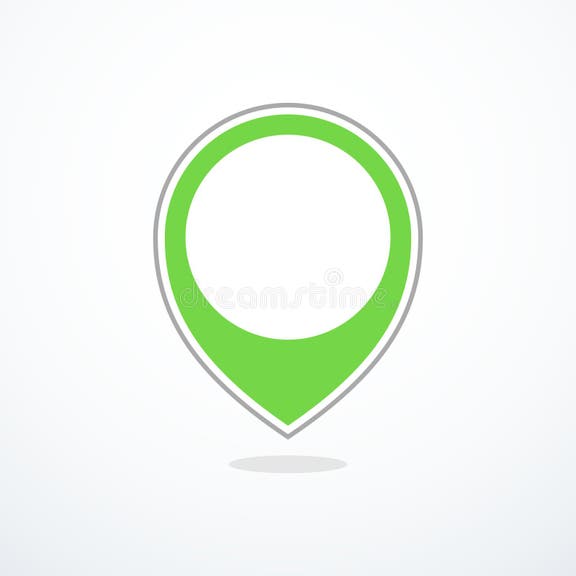 Green Map Pin Icon. Vector Illustration Stock Vector - Illustration of ...