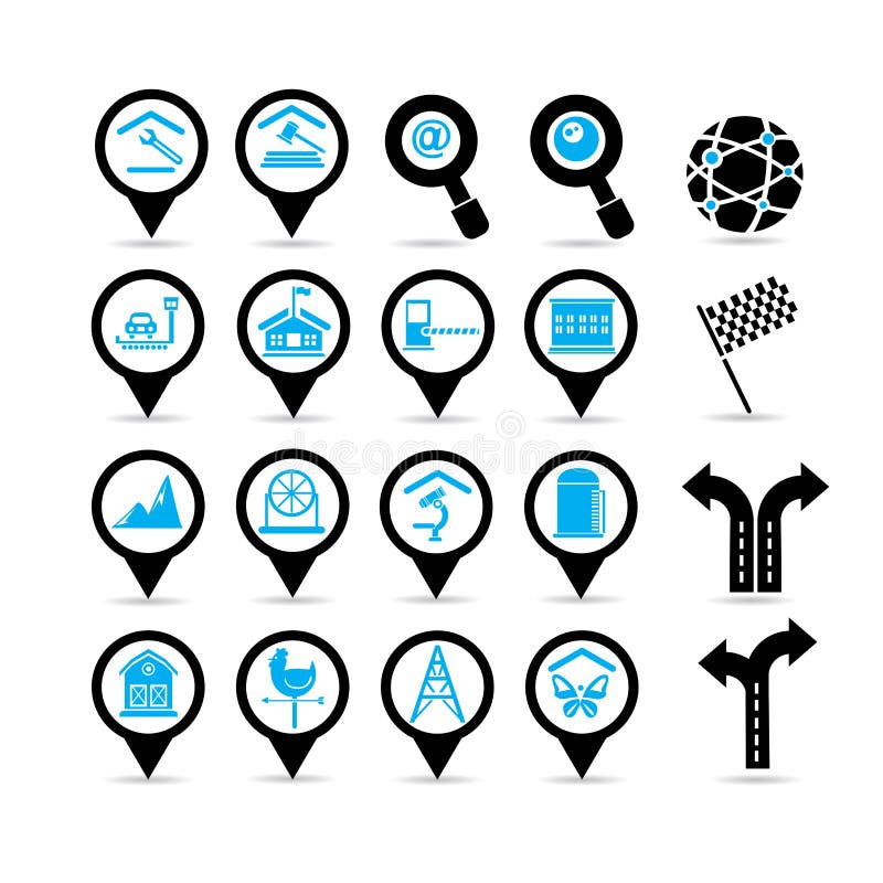 Harbor Icons Map Stock Illustrations – 303 Harbor Icons Map Stock ...