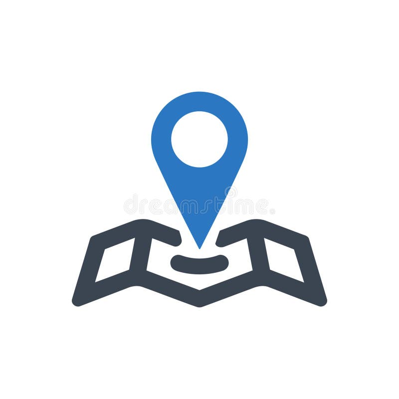 Map Pin Support Icon stock vector. Illustration of location - 361528856