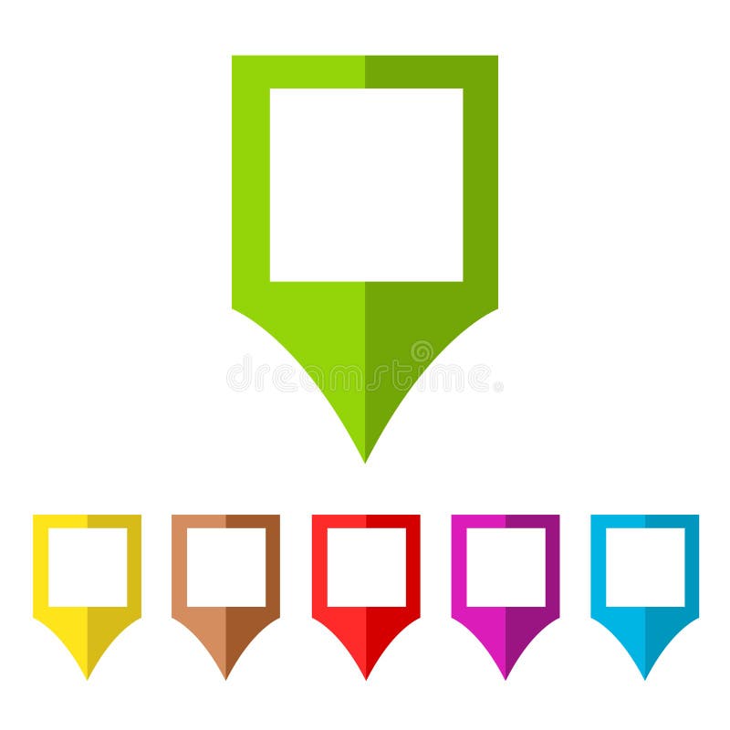 Map Pin Vector Icon in Heart Shape Isolated on White Stock Illustration ...