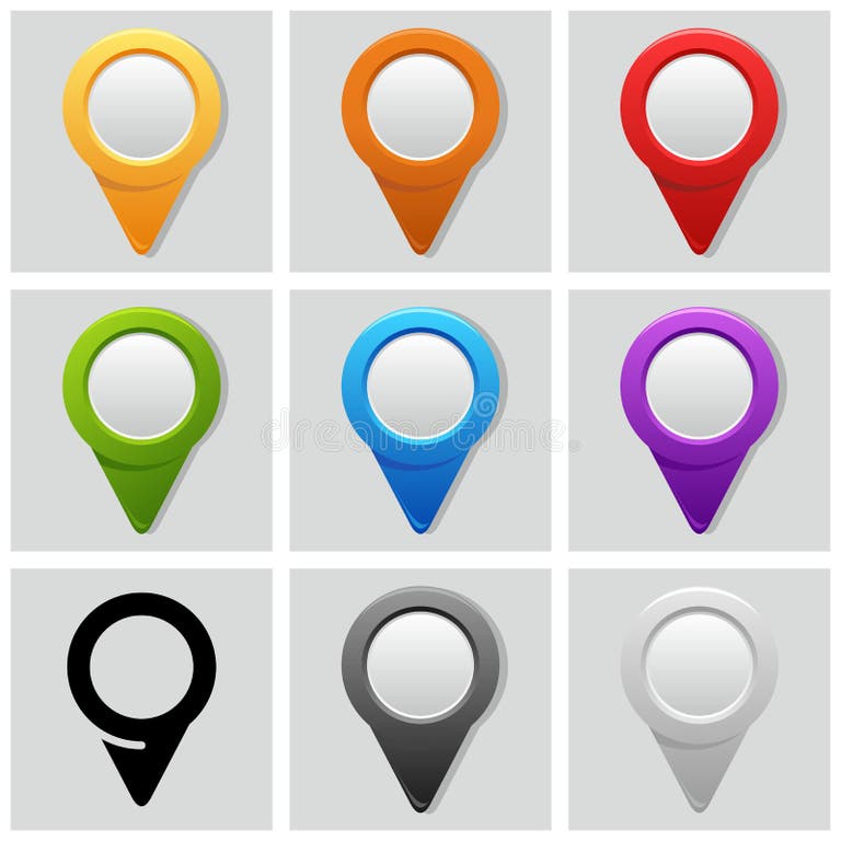Vector Map Pins Stock Illustrations – 8,911 Vector Map Pins Stock ...