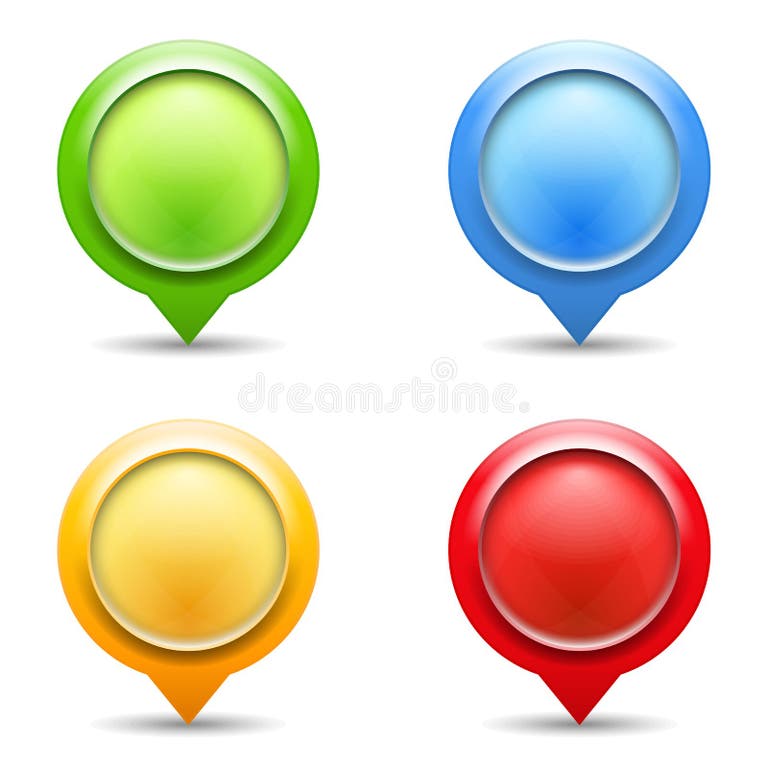 Set Blank Map Pins Stock Illustrations – 408 Set Blank Map Pins Stock ...