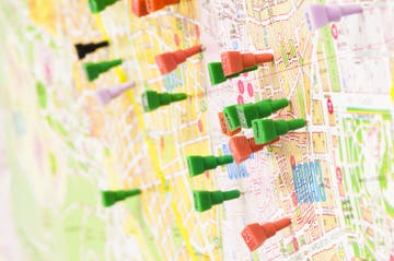 Map Pins stock photo. Image of cartography, geographic - 32865236