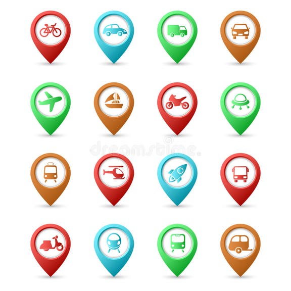 Icons Pins Stock Illustrations – 5,872 Icons Pins Stock Illustrations ...
