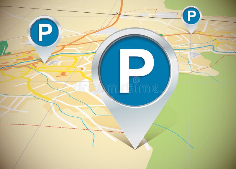 Road Map City Infographic with Colorful Pins Pointer. Road Street ...