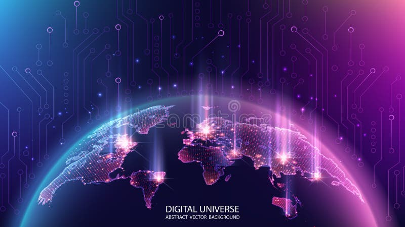 Network of the future stock illustration. Illustration of grid - 2208854