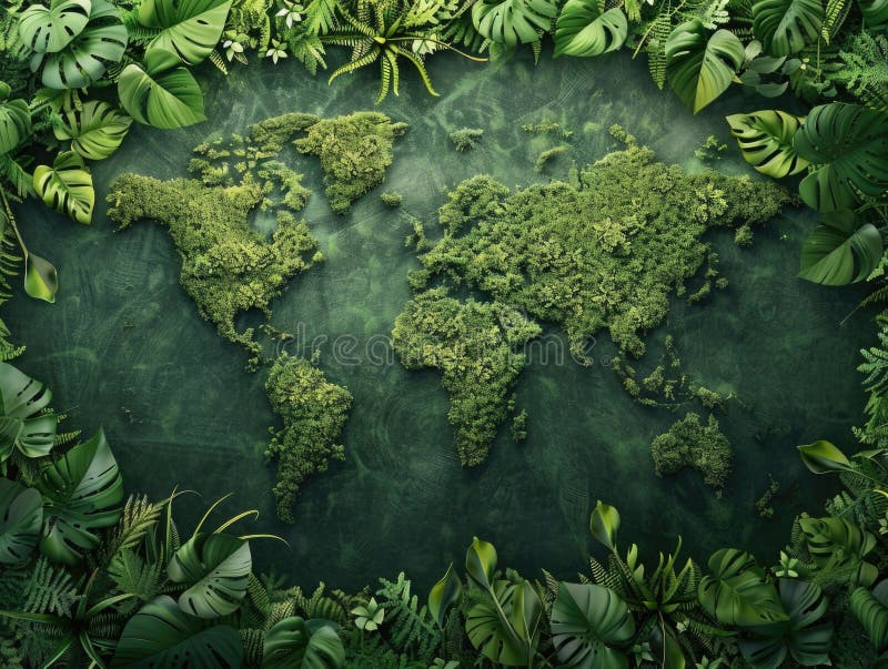 Map with Plants stock photo. Image of home, environment - 375161358