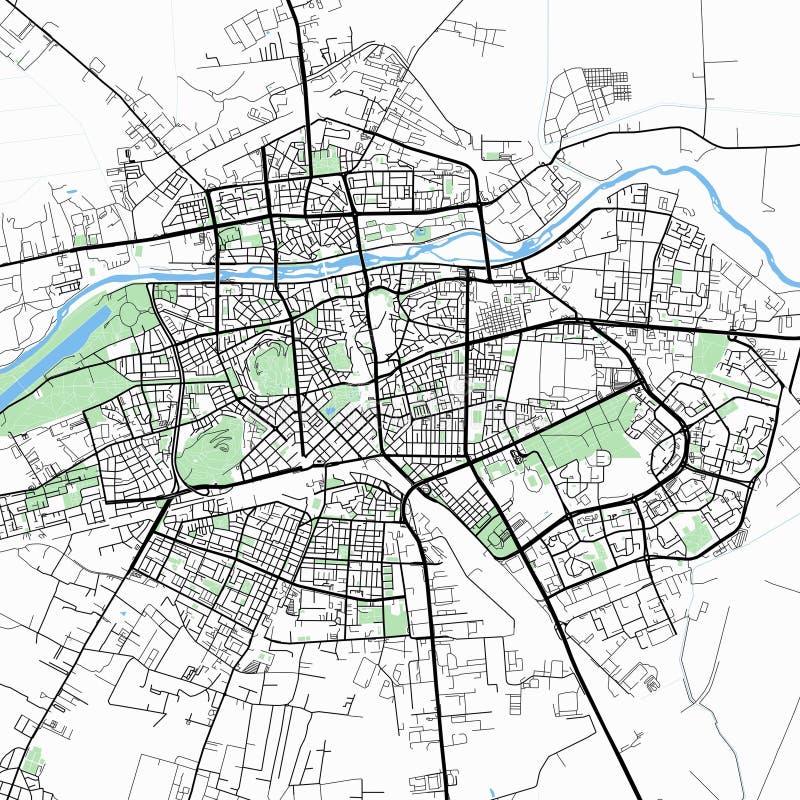 Map of Plovdiv. stock illustration. Illustration of diagram - 305381432