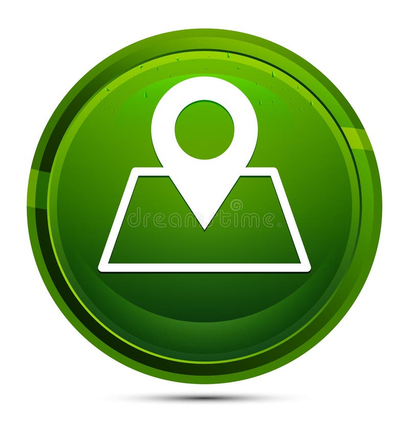 Map Point Icon Elegant Blue Round Button Illustration Stock Vector ...