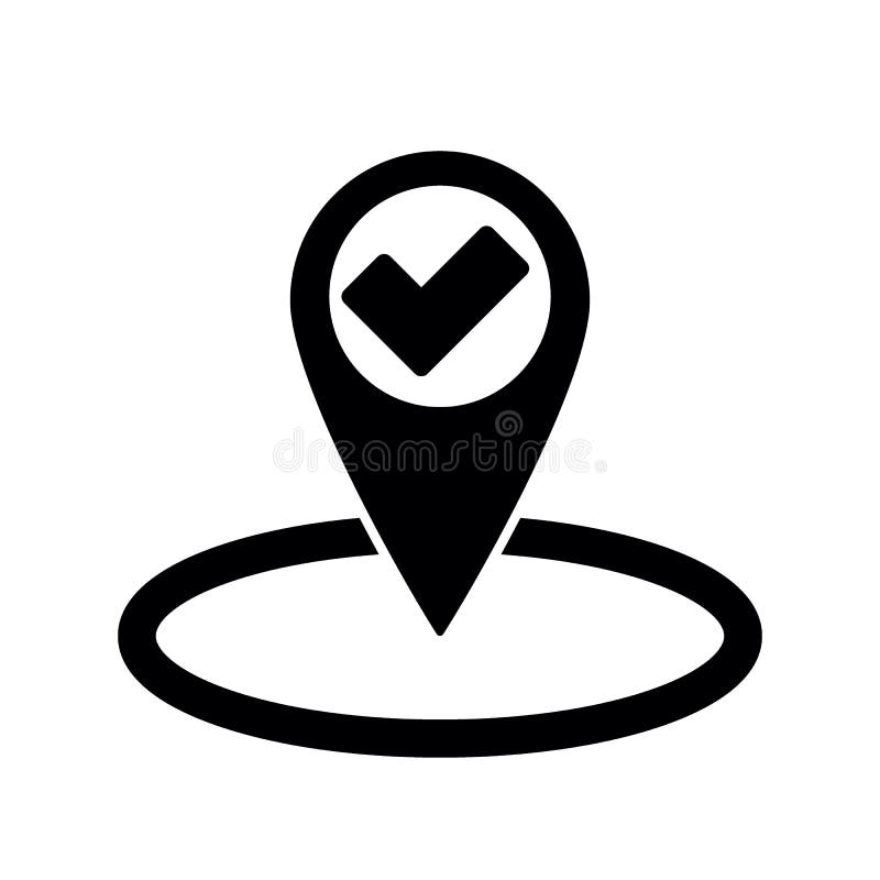Map point icon. GPS icon stock vector. Illustration of circle - 185931536