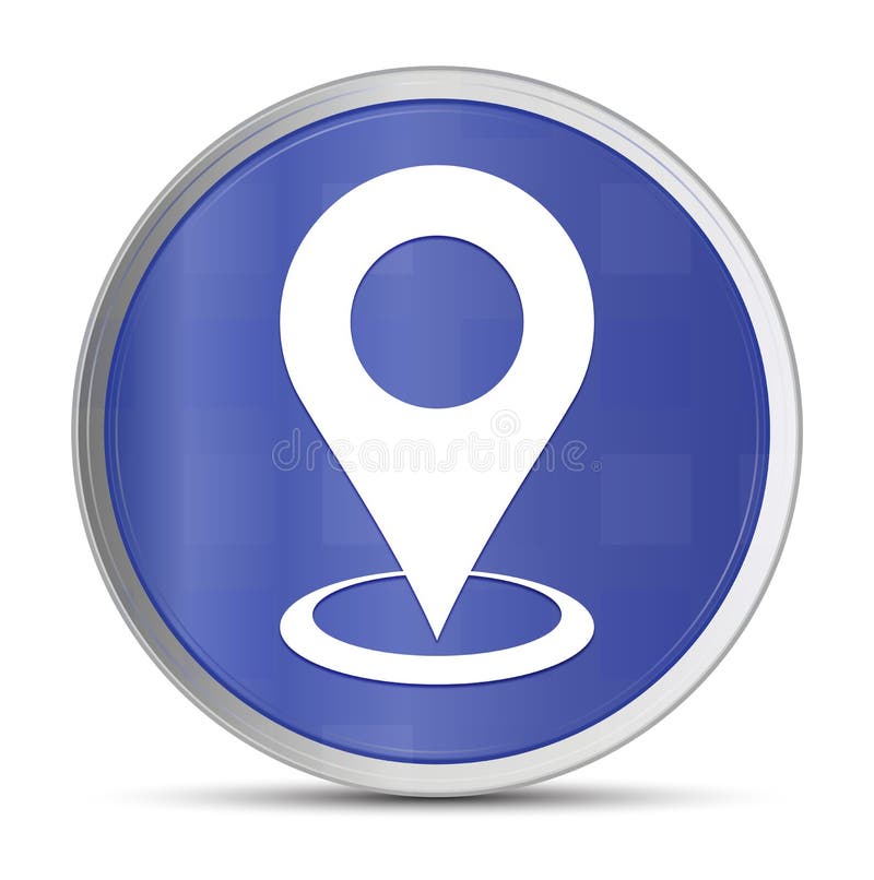 Map Point Icon Prime Blue Round Button Vector Illustration Design ...