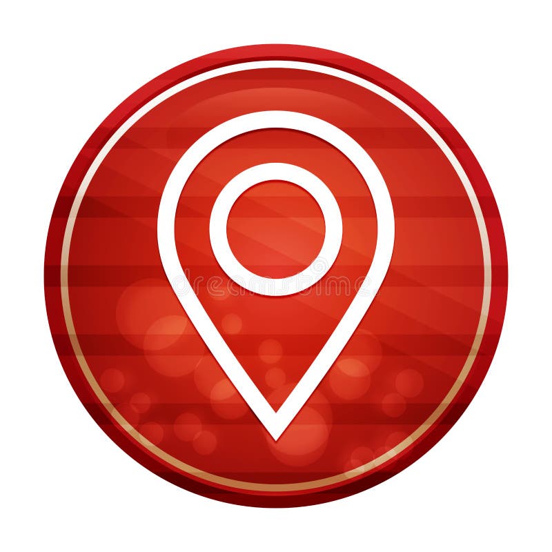 Map Point Icon Creative Trendy Colorful Round Button Illustration Stock ...
