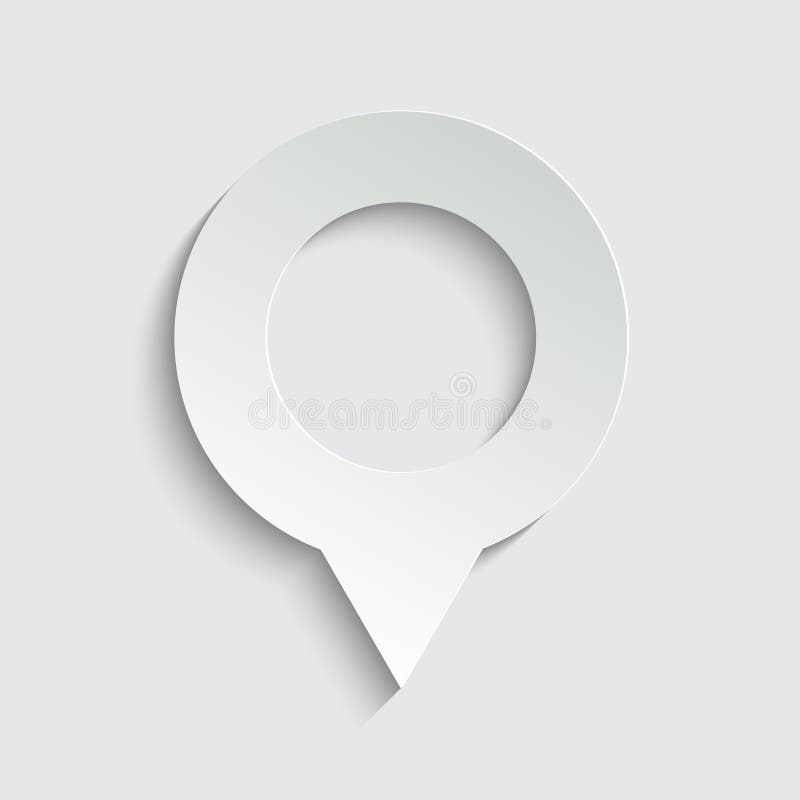 Map Point Icon Vector Illustration Isolated on White Background Stock ...