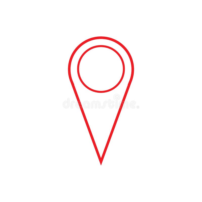 Map Point Location Pin Vector Icon for Mapping and Satellite Allocation ...