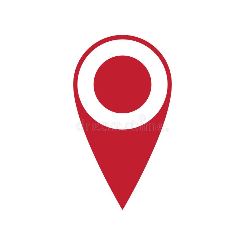Map Point Location Pin Vector Icon for Mapping and Satellite Allocation ...
