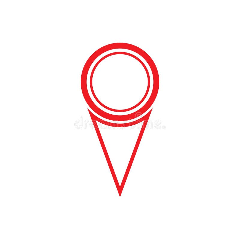 Map Point Location Pin Vector Icon for Mapping and Satellite Allocation ...