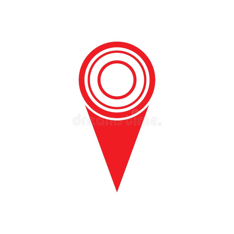 Map Point Location Pin Vector Icon for Mapping and Satellite Allocation ...