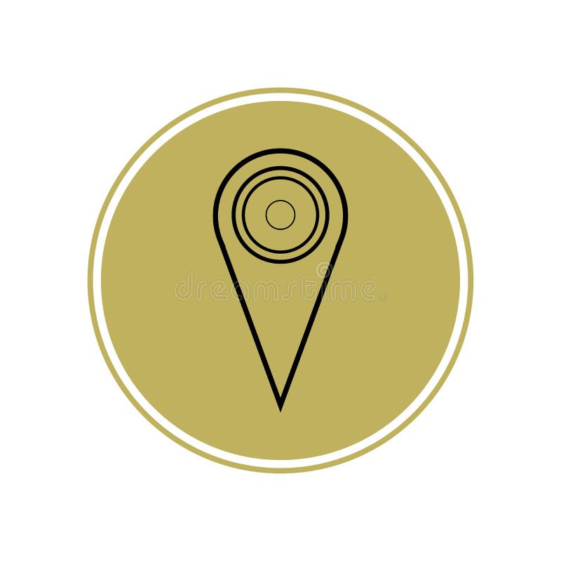 Map Point Location Pin Vector Icon for Mapping and Satellite Allocation ...