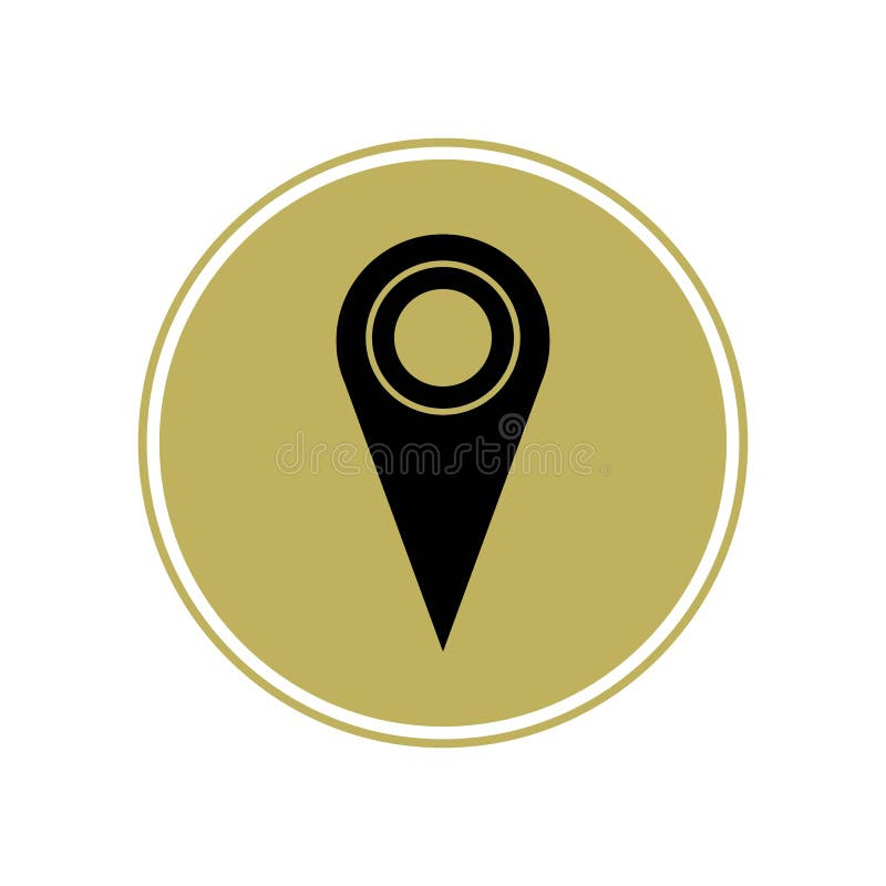 Map Point Location Pin Vector Icon for Mapping and Satellite Allocation ...