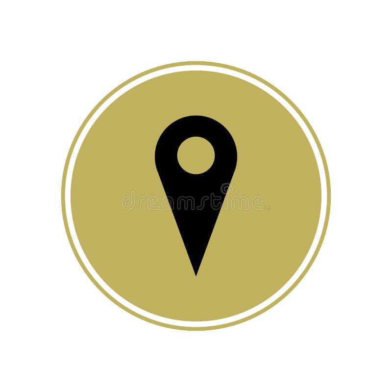 Map Point Location Pin Vector Icon for Mapping and Satellite Allocation ...