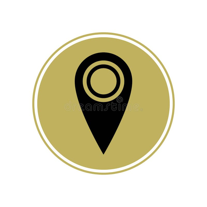 Map Point Location Pin Vector Icon for Mapping and Satellite Allocation ...