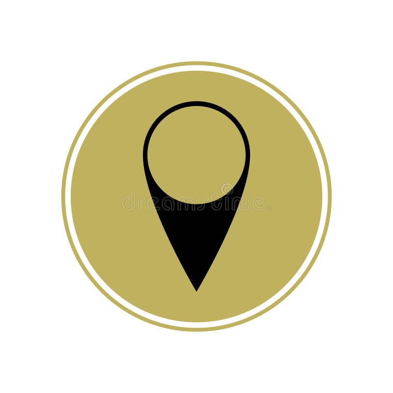 Mapping Pin Point Icon, Pin on Map, Red Pin, Favourite Place. GPS ...