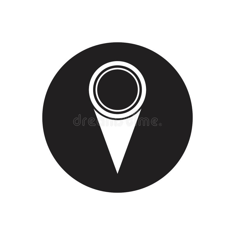 Map Point Location Pin Vector Icon for Mapping and Satellite Allocation ...