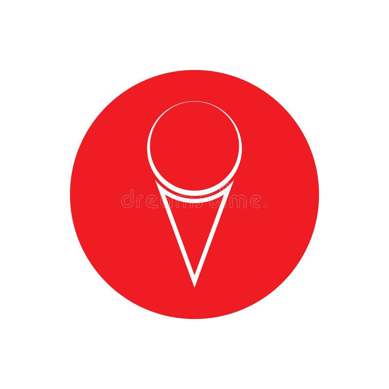 Map Point Location Pin Vector Icon for Mapping and Satellite Allocation ...