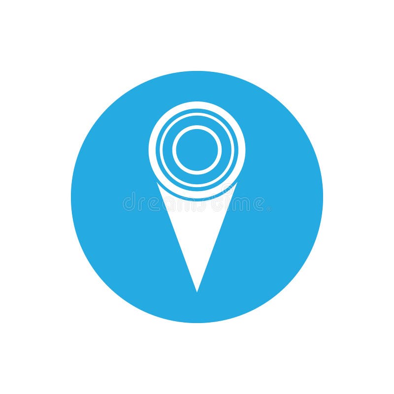 Map Point Location Pin Vector Icon for Mapping and Satellite Allocation ...
