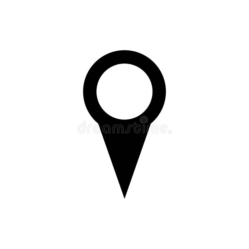 Map Point Location Pin Vector Icon for Mapping and Satellite Allocation ...