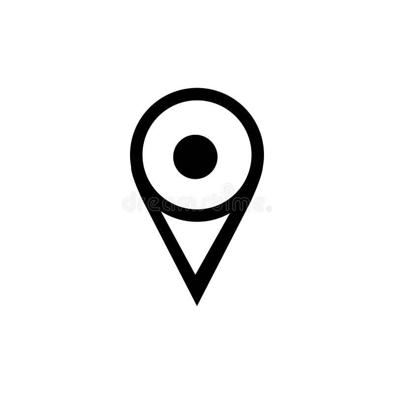 Map Point Location Pin Vector Icon for Mapping and Satellite Allocation ...