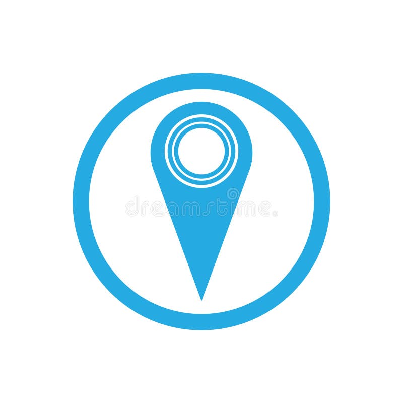 Map Point Location Pin Vector Icon for Mapping and Satellite Allocation ...