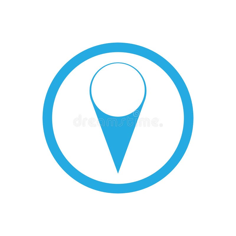 Map Point Location Pin Vector Icon for Mapping and Satellite Allocation ...