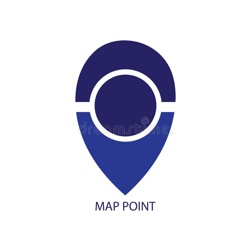 Map point logo vector stock vector. Illustration of system - 185269823