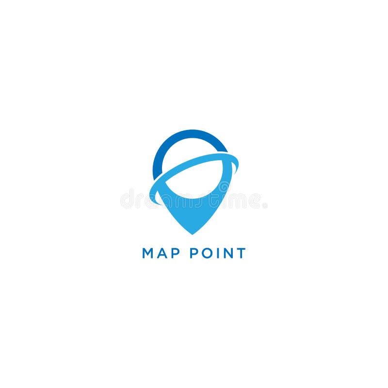 Map Point Logo - Vector stock illustration. Illustration of internet ...