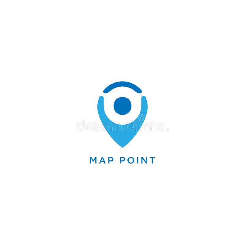 Map Point Logo - Vector stock vector. Illustration of high - 135442811