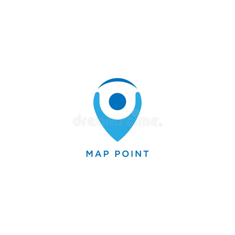 Map Point Logo - Vector stock vector. Illustration of marker - 135442778