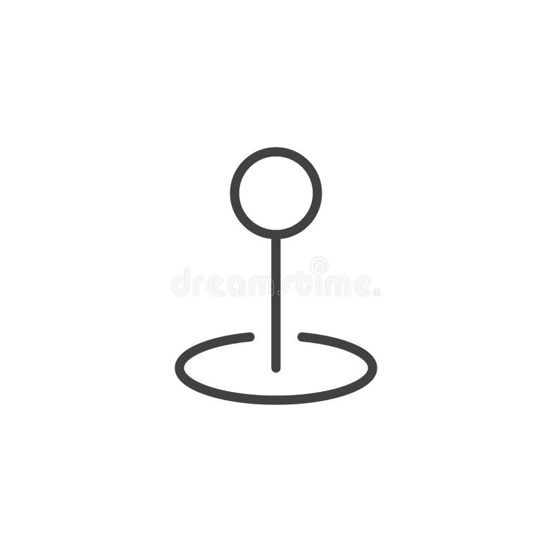 Point Marker Filled Outline Icon Stock Vector - Illustration of line ...