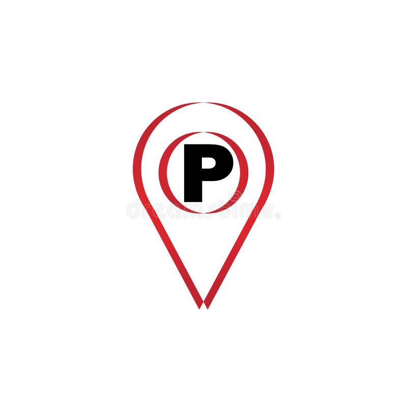 Map point parking stock vector. Illustration of solid - 156912775