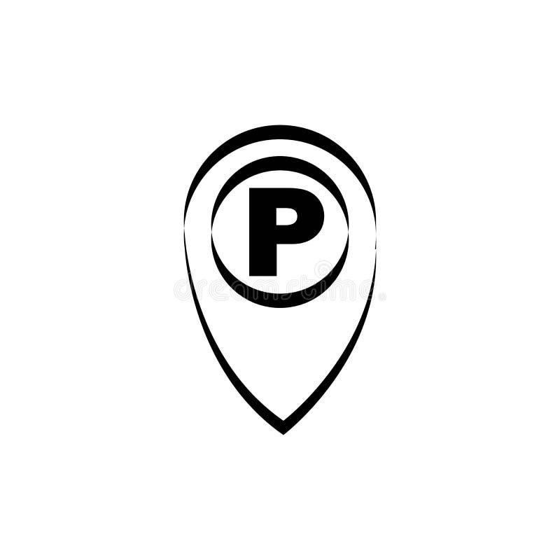 Map point parking stock vector. Illustration of traffic - 156913094