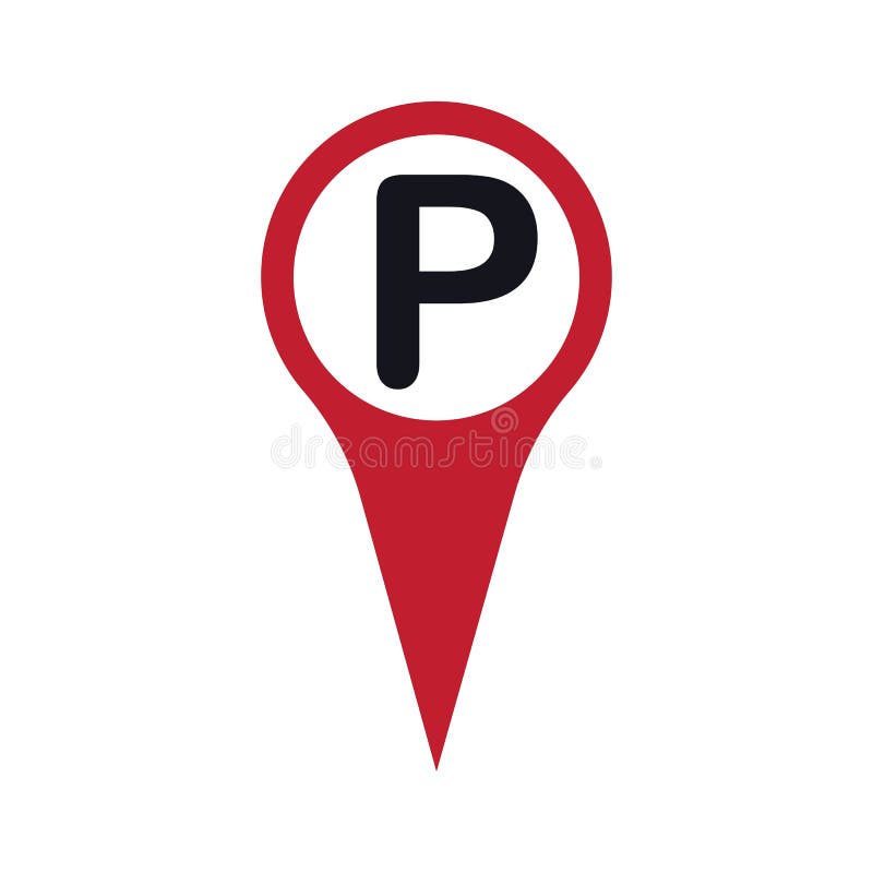 Map point parking stock vector. Illustration of location - 174820188