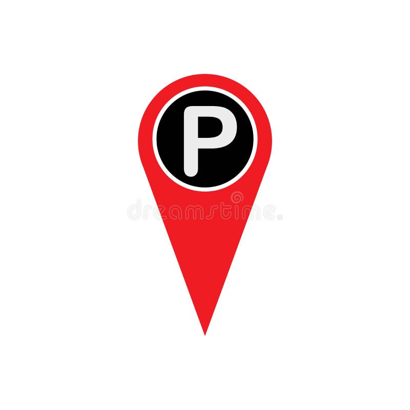 Map point parking stock vector. Illustration of place - 174820191