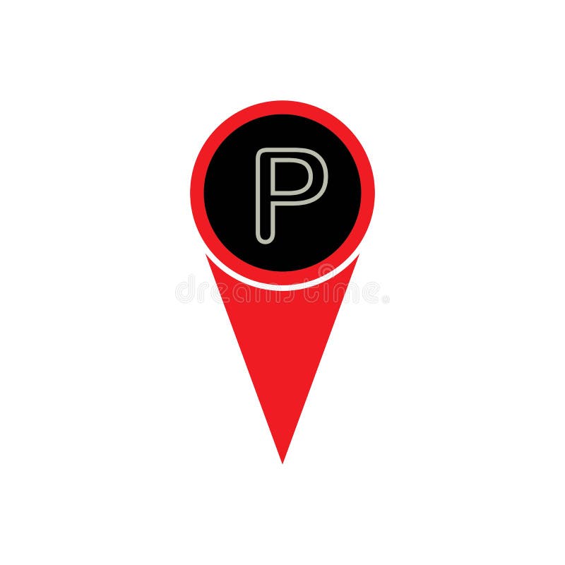 Map point parking stock vector. Illustration of place - 174820208