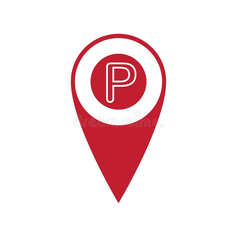 Map point parking stock vector. Illustration of icon - 174820215