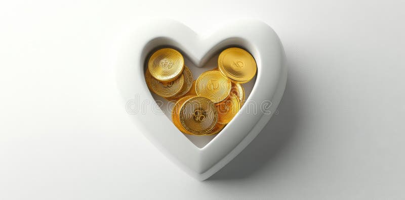 Map Pointer As a Piggy Bank. Coins are in the Piggy Bank Stock Image ...